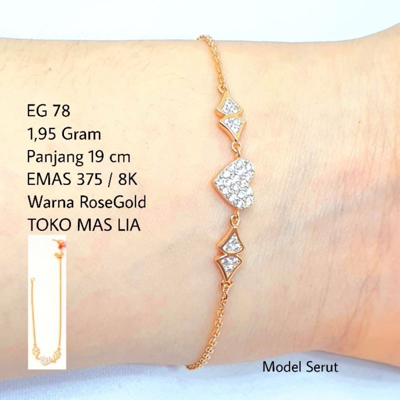 Jual Gelang Tangan EMAS ASLI Kadar 300 - 375 ( TOKO MAS LIA GOLD BEKASI ...