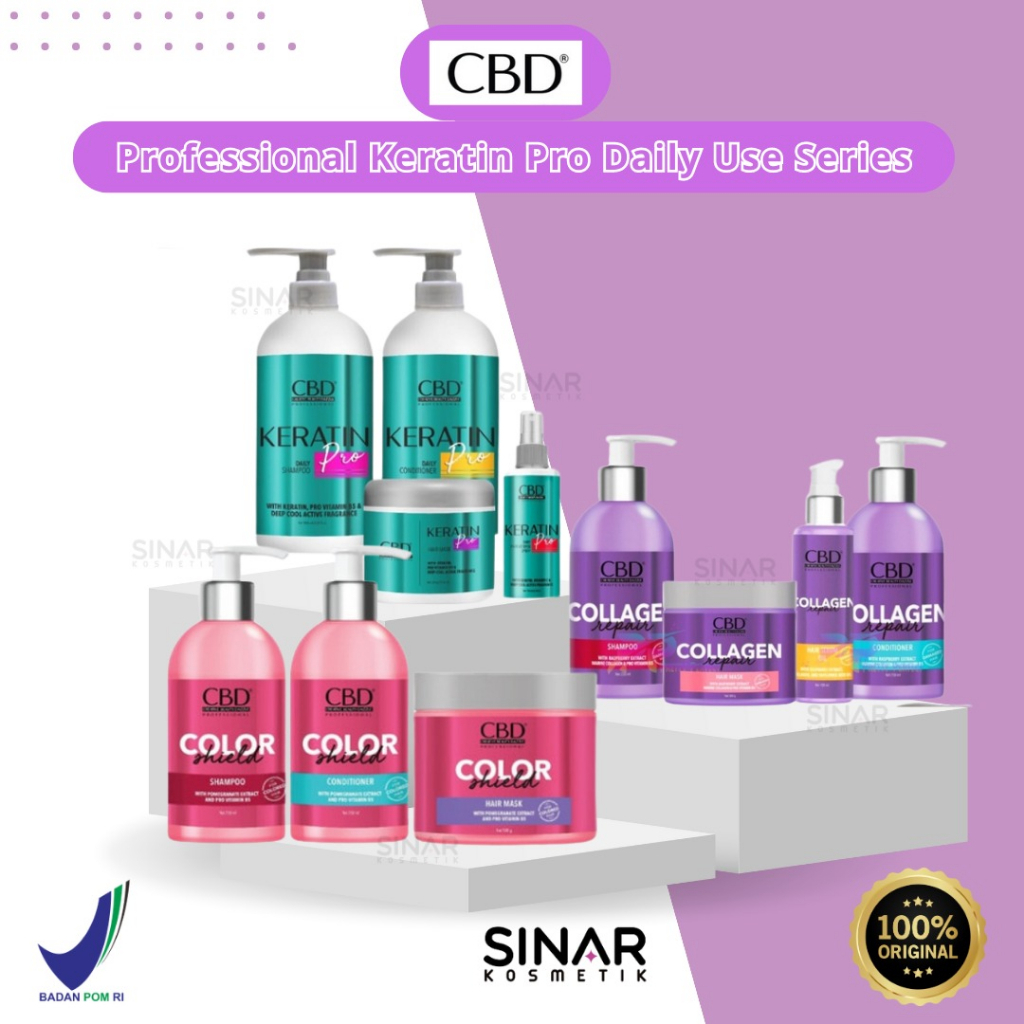 Jual CBD Professional Series | Hair Treatment Keratin Pro | Color Shield | Bio+Peptide Complex ...