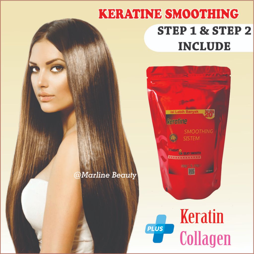 Jual Obat Pelurus Rambut Permanen Keratin Smoothing Lengkap Step 1 dan ...
