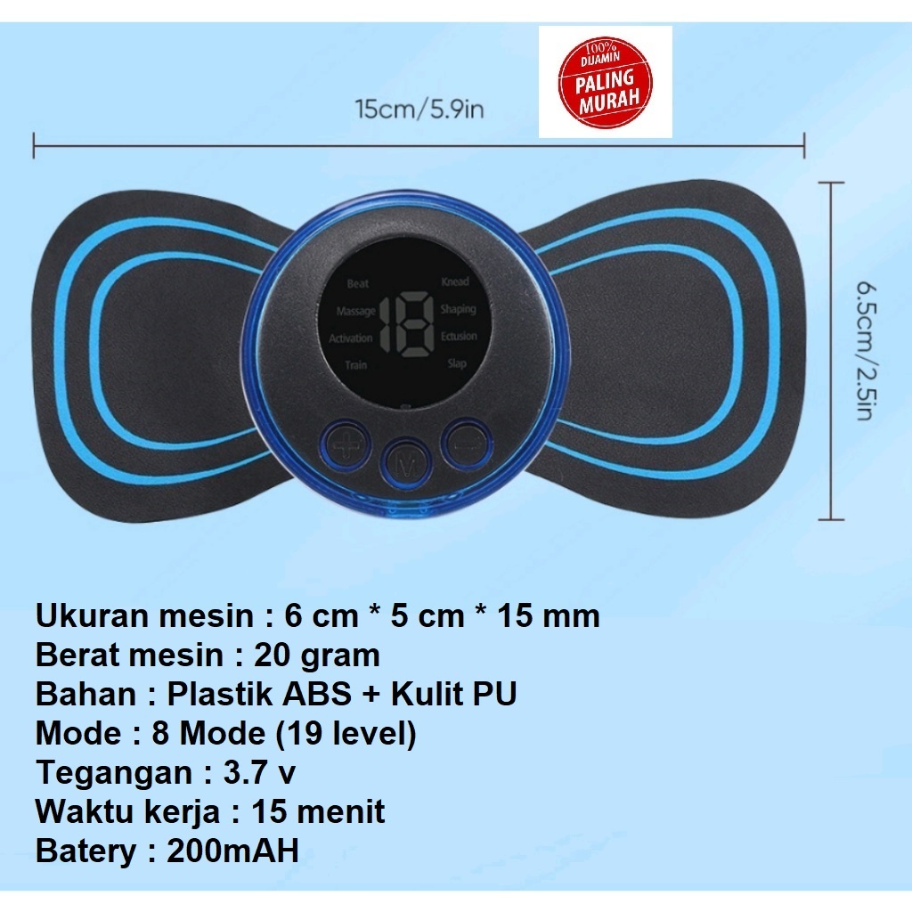 Jual Alat Pijat Elektrik Mini Massager Portable | Shopee Indonesia