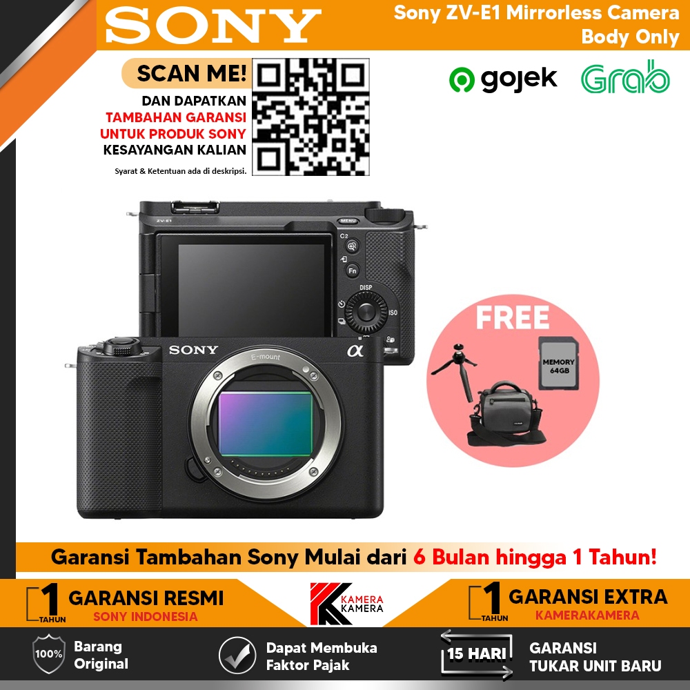 Jual Sony ZV E1 Sony ZVE1 Mirrorless Camera Body Only - Garansi Resmi ...