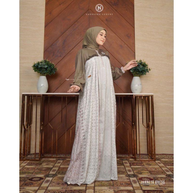 Jual JANNETA DRESS NADHEERA LUXURY /uudyu | Shopee Indonesia