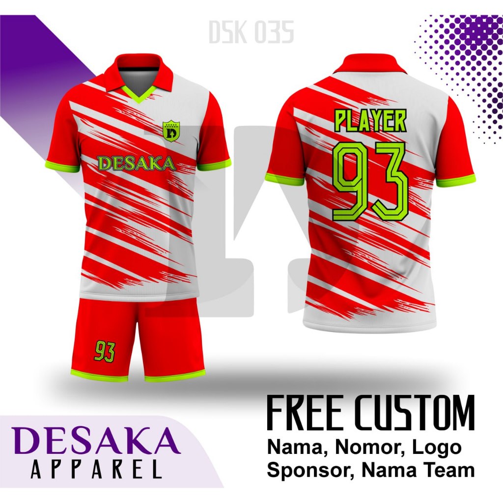 Jual DESAKA APPAREL SATUAN JERSEY FUTSAL & JERSEY SEPAK BOLA PRINTING ...