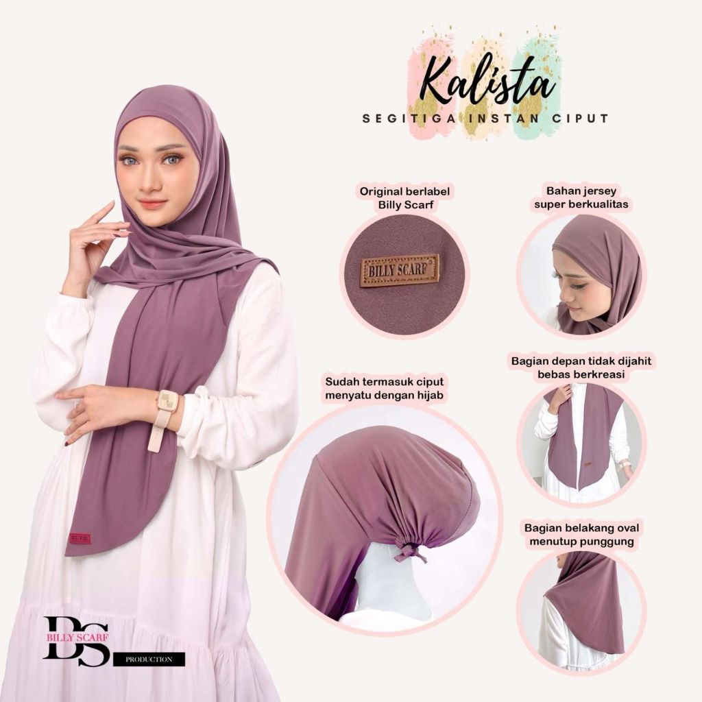 Jual Hijab Segitiga Instan Inner Calista Jilbab Segitiga Inner By Billy ...