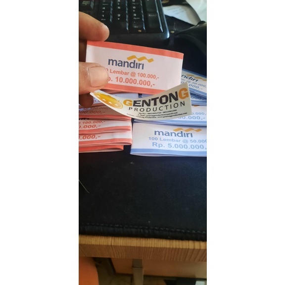 Jual ban uang Cetak Uang Sabuk Uang ban uang Untuk Bank Mandiri , sabuk ...