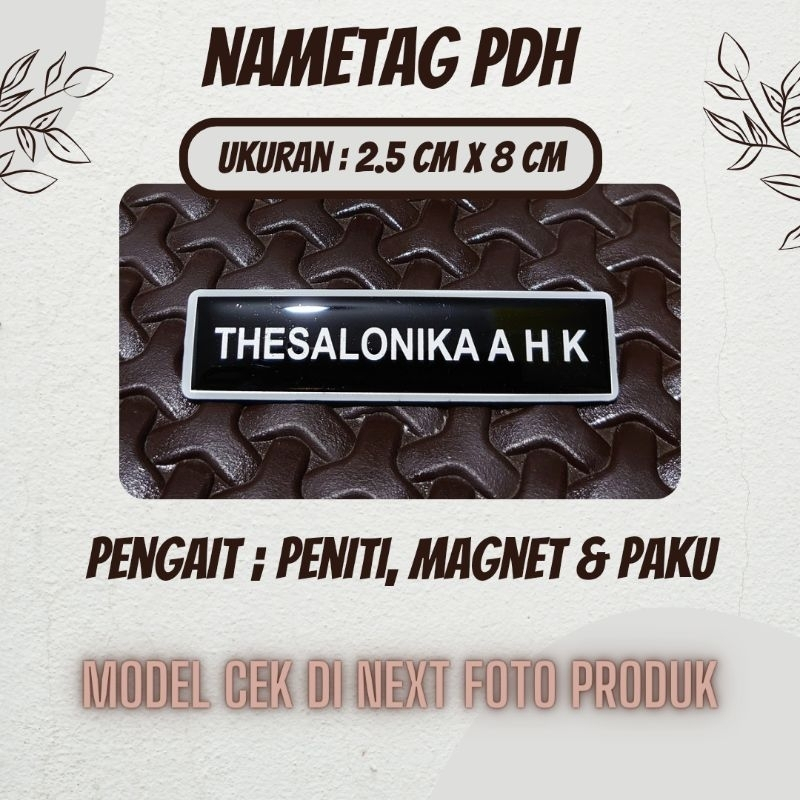 Jual NAMETAG PDH/NAMETAG POLRI/NAMETAG 2,5X8/NAMETAG VIBERGLASS/NAMETAG ...