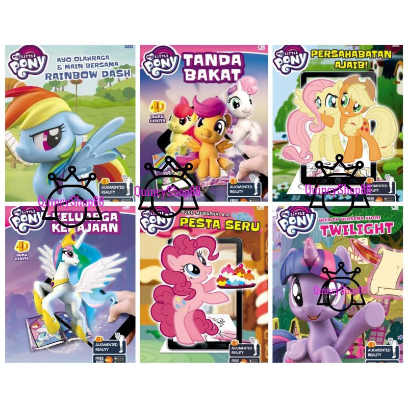 Jual Buku Cerita / Aktivitas / Mewarnai Anak My Little Pony 4D ...