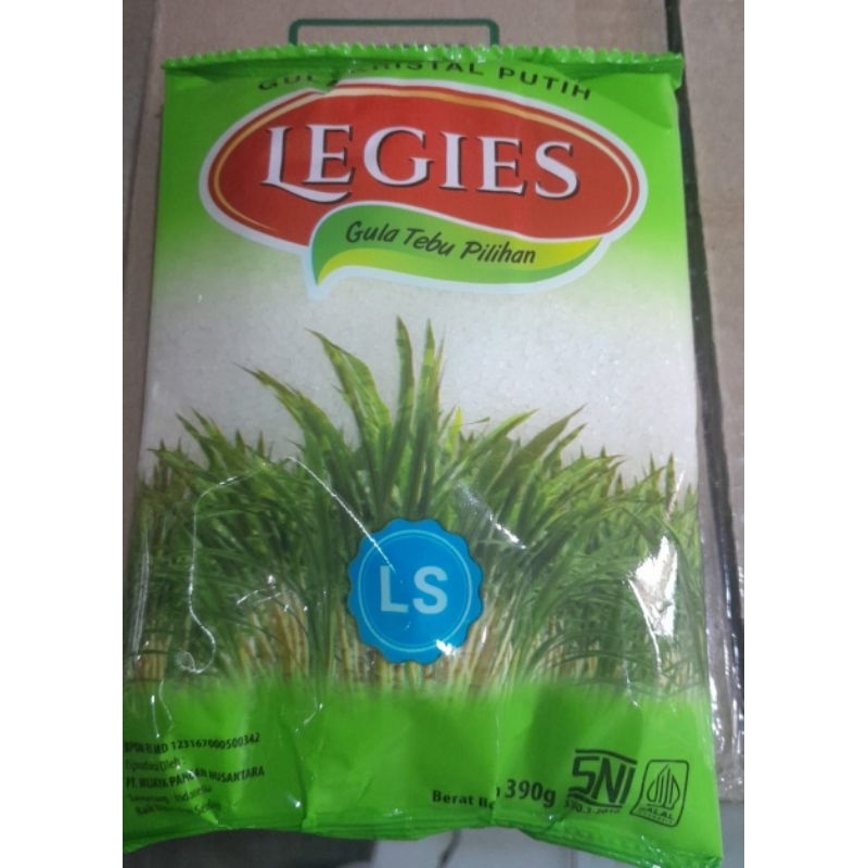 Jual Gula Pasir Legies Kemasan Ekonomis LS 390 gr | Shopee Indonesia