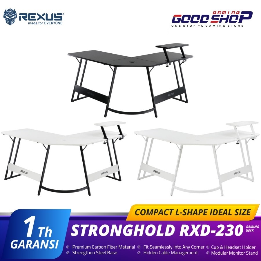 Jual Rexus Gaming Desk Stronghold RXD-230 | Shopee Indonesia