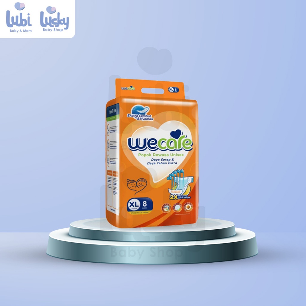 Jual WECARE ADULT DIAPERS SIZE XL 8/ POPOK DEWASA PEREKAT | Shopee Indonesia