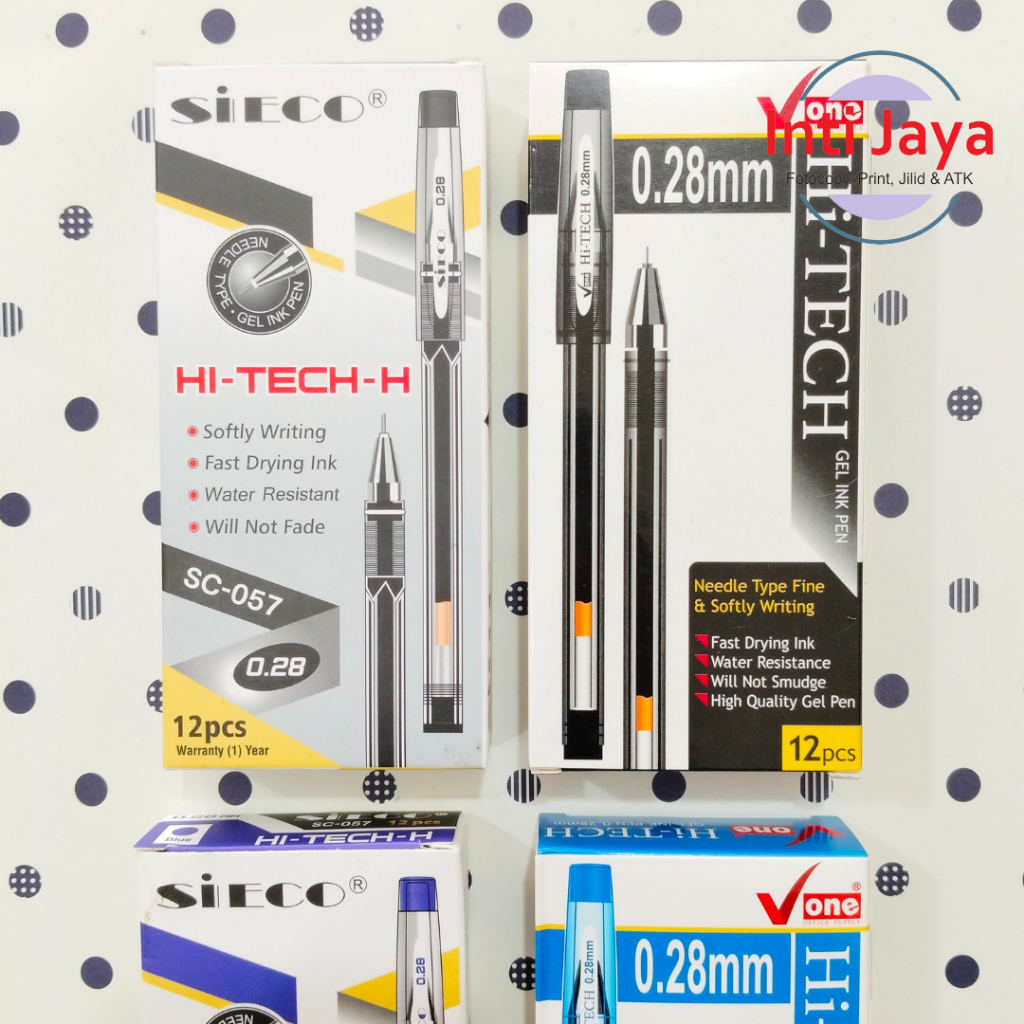 Jual Pulpen Hi Tech 0,28 Sieco/ V one per Lusin | Shopee Indonesia