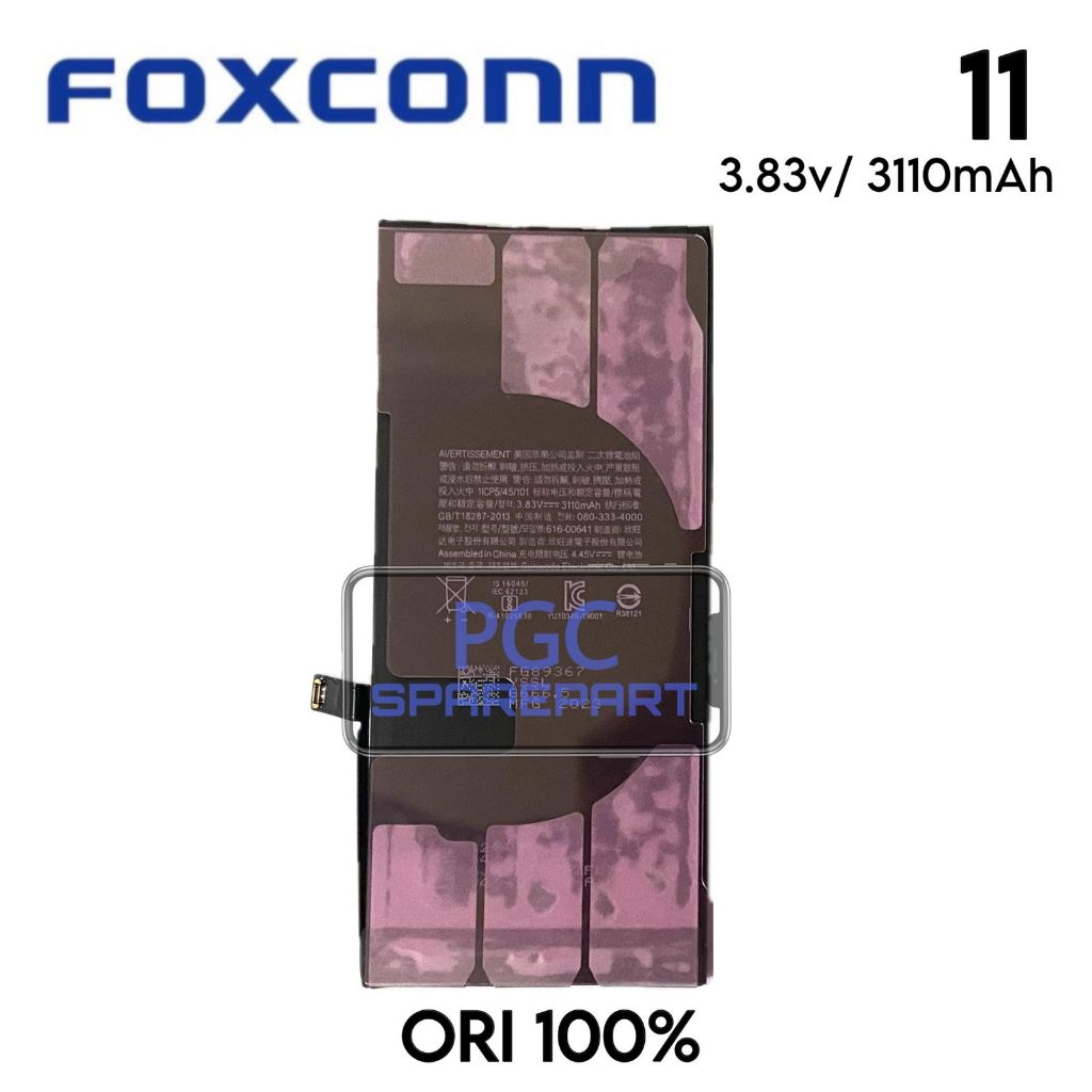 Jual Baterai Original Foxconn - i P h o n e 11 / iPhx 11 / A2221 ...