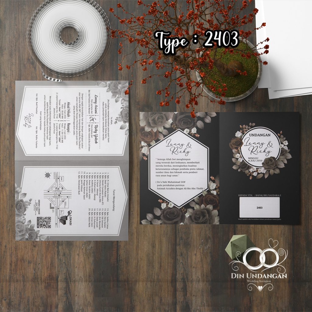 Jual SURAT UNDANGAN ERBA TEMA 2403 LUX PREMIUM | Shopee Indonesia