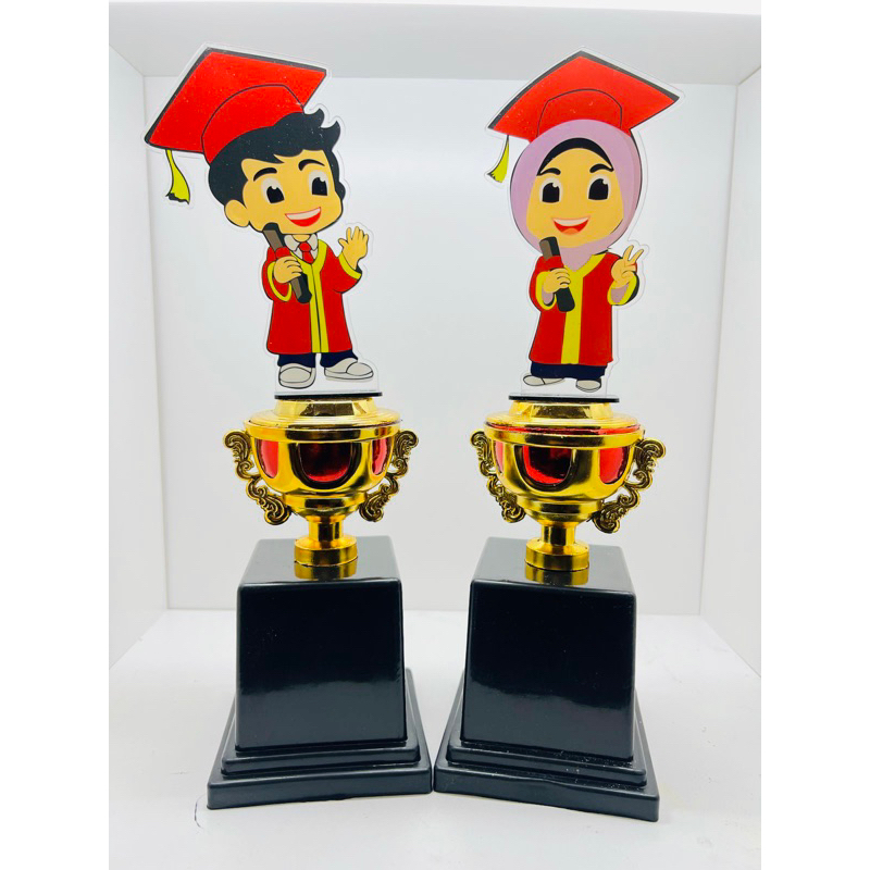 Jual Piala Wisuda Anak Tinggi 32 cm Plakat Wisuda Akrilik | Shopee ...