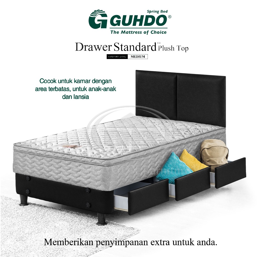 Jual Spring bed Laci Standard PT 90, 100, 120, 140 HB Atlantic - Full set Guhdo | Shopee Indonesia