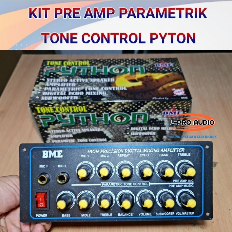 Jual Kit tone control PYTHON pre amp parametrik echo | Shopee Indonesia