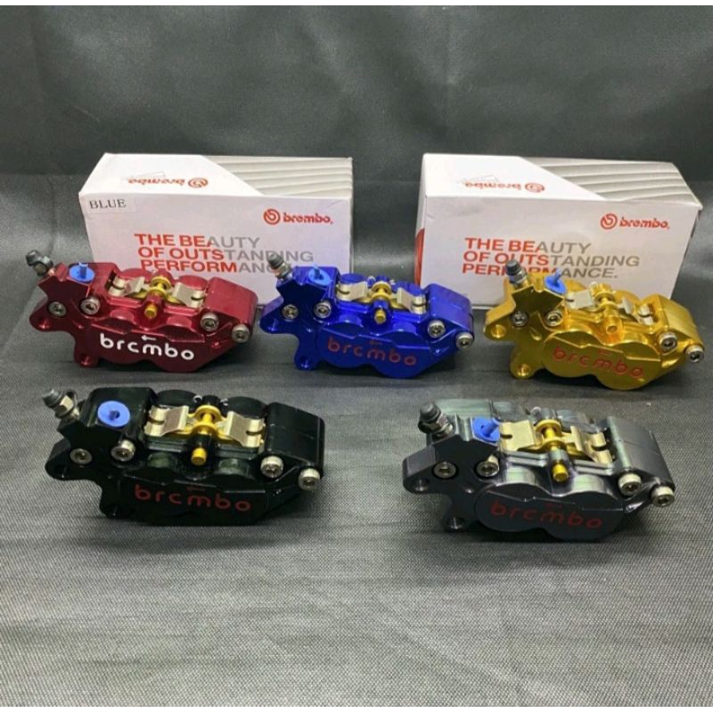 Jual Kaliper Monoblok 4 Piston Big Pot Brmbo Universal Kiri Full CNC | Shopee Indonesia
