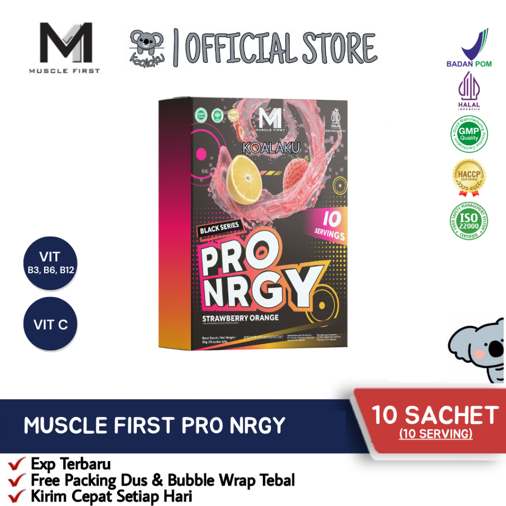 Jual Muscle First Pro Nrgy 1 box isi 10 sachet Pre Workout PWO Pro ...