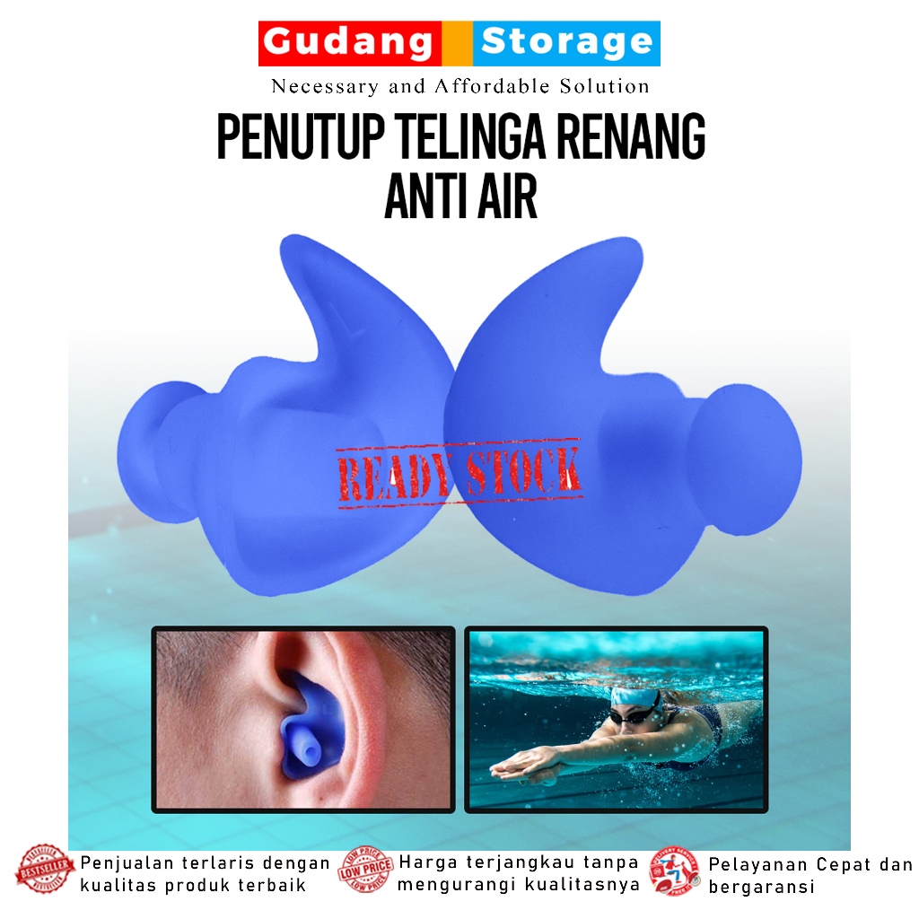 Jual [PROMO] Penutup Telinga Renang Ear Plug Renang Anti Air Aksesoris ...