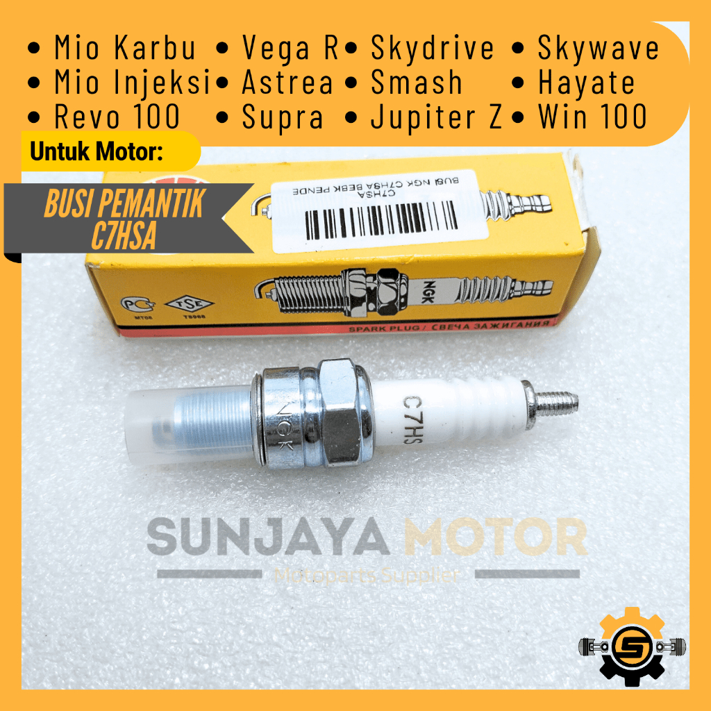 Jual Busi C7HSA Spark Plug NGK Honda Supra X 100 Revo Lama Astrea Grand ...