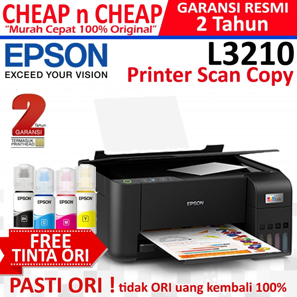 Jual Epson L3210 Print Scan Copy A4 Printer EcoTank L 3210 All in One PSC | Shopee Indonesia