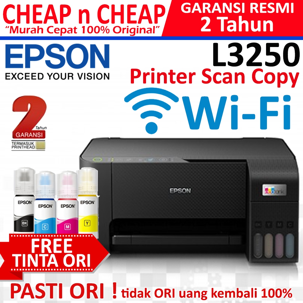 Jual Epson L3250 WiFi Print Scan Copy A4 Printer Wi Fi EcoTank L 3250 ...