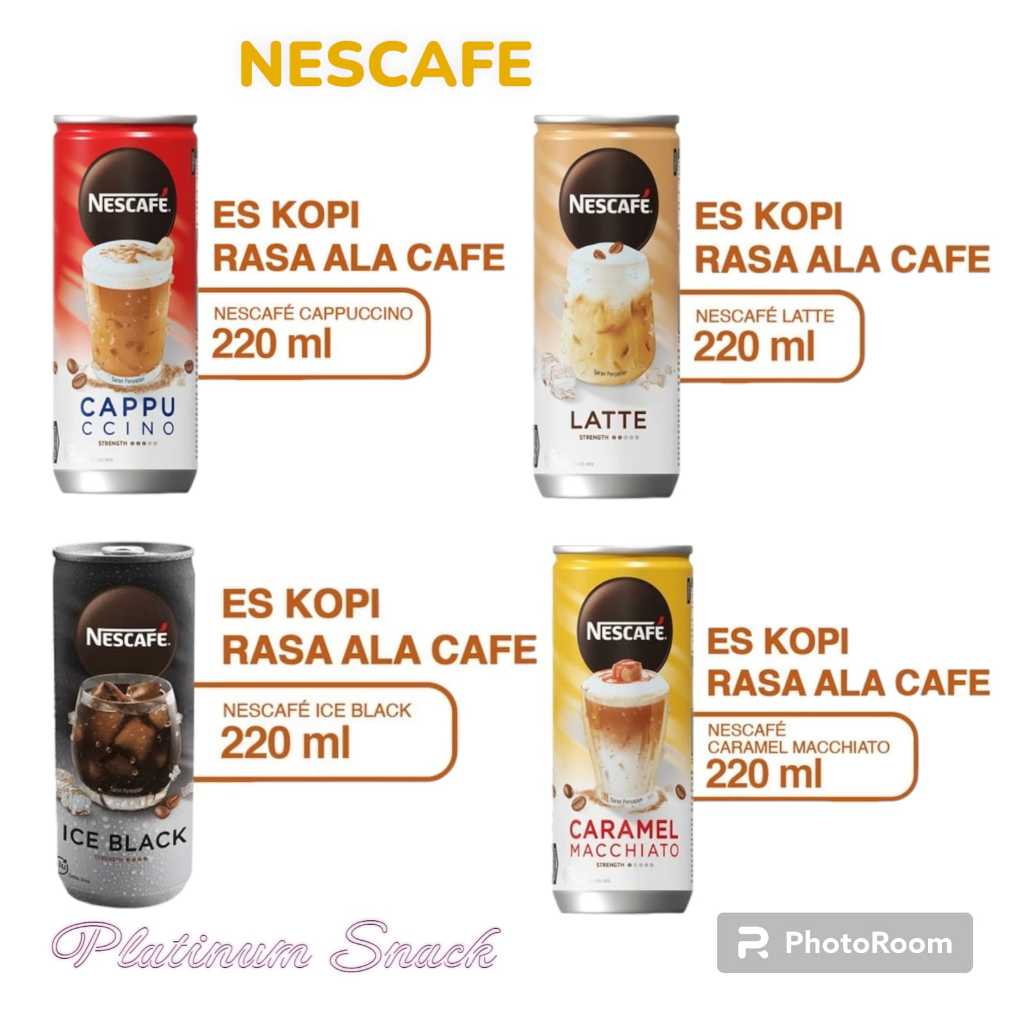 Jual Nescafe Coffee Kaleng | 1 @ 220 Ml | Kopi | Shopee Indonesia