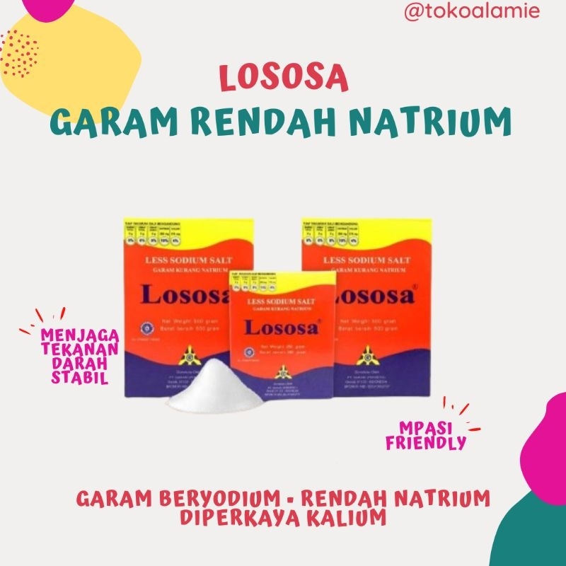 Jual LOSOSA GARAM 250Gr GARAM SEHAT GARAM RENDAH NATRIUM ED THN 2029 ...