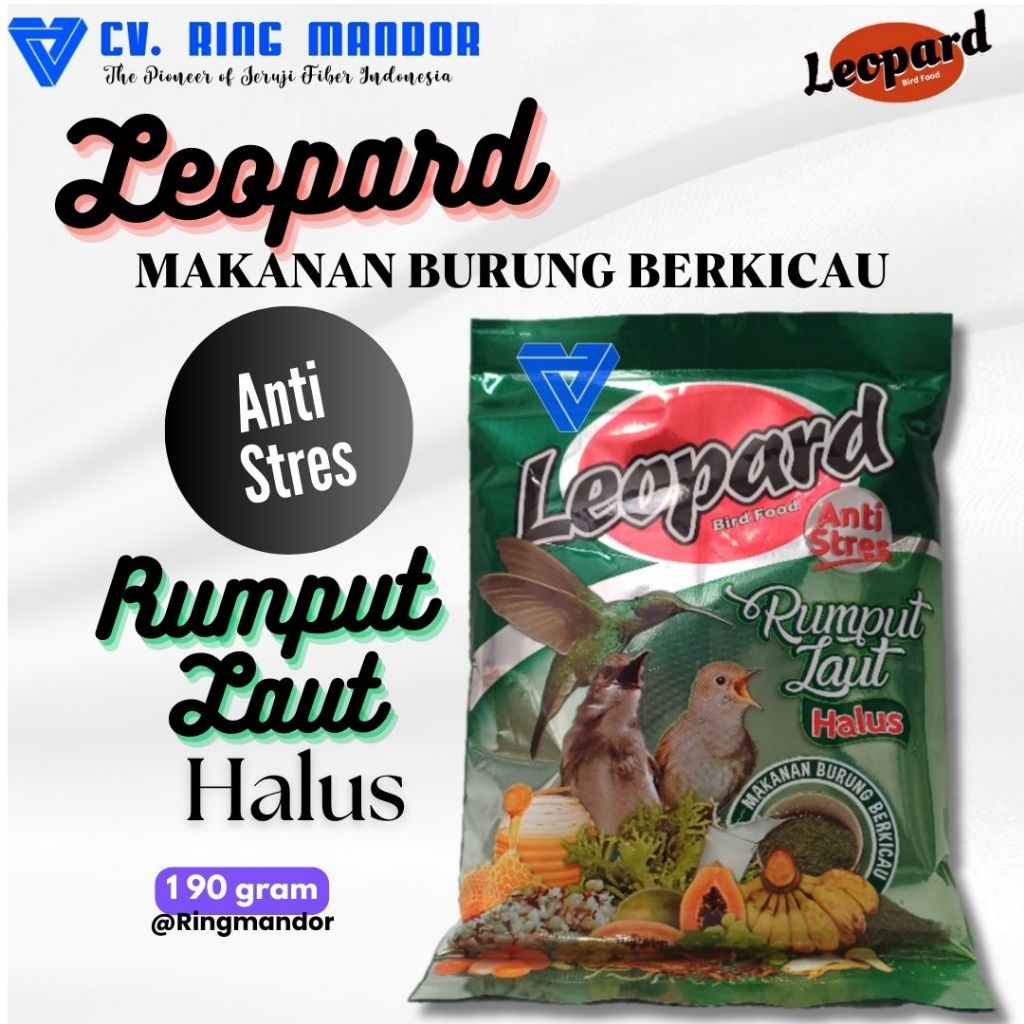 Jual LEOPARD RUMPUT LAUT HALUS PAKAN BURUNG PLECI CIBLEK KOLIBRI ...