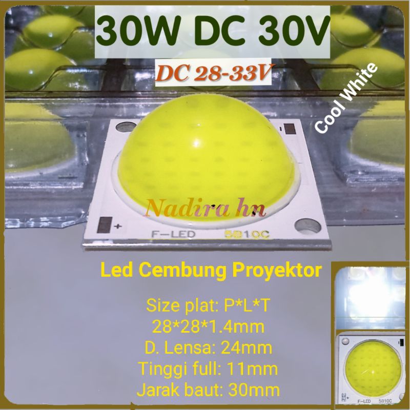 Jual LED CEMBUNG Proyektor DC 30V hpl Cob Baru | Shopee Indonesia