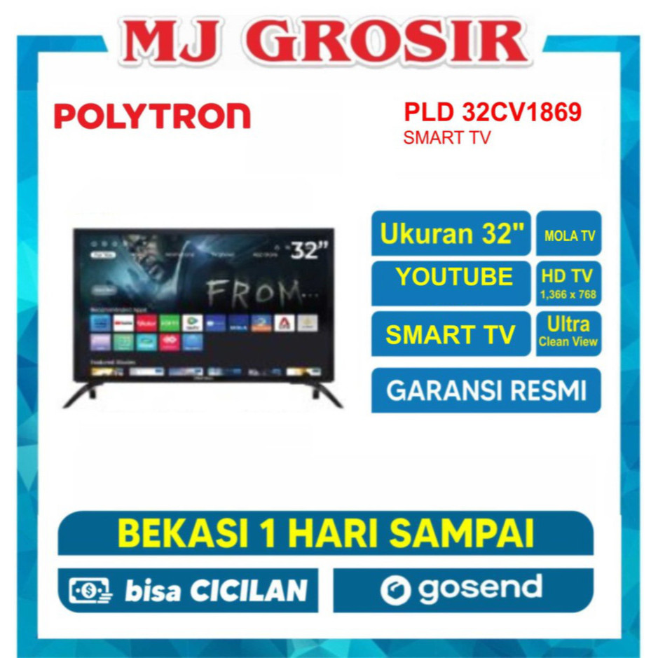 Jual LED TV POLYTRON 32" 32CV1869 32 INCH SMART TV | Shopee Indonesia