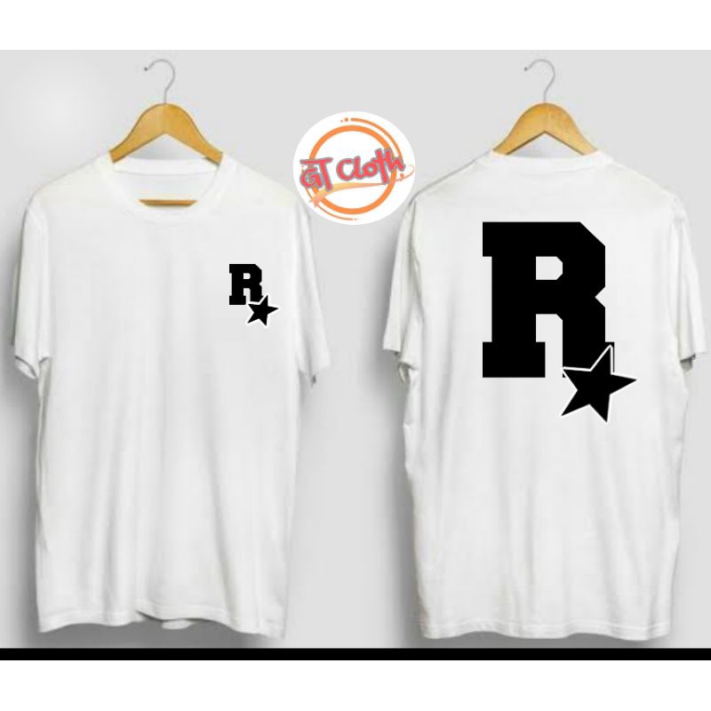 Jual LOGO Inisial Nama Huruf R Star Baju Kaos Distro Premium Pria ...