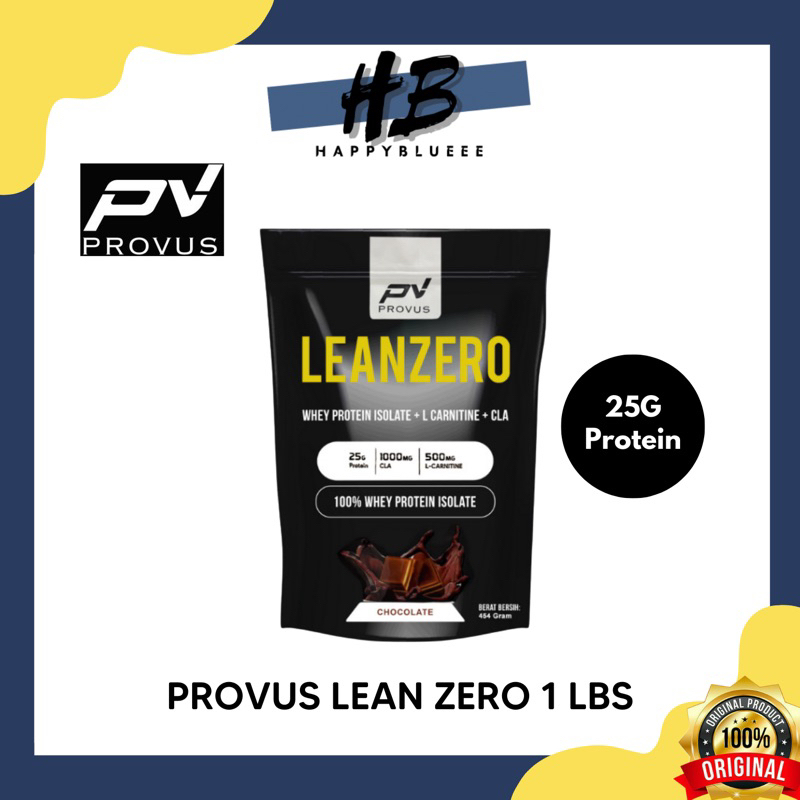 Jual PROVUS LEAN ZERO WHEY PROTEIN ISOLATE + FAT BURNER 1LBS | Shopee ...
