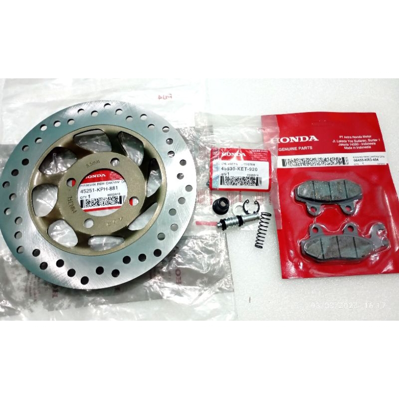 Jual Piringan Cakram Depan + Dispad set seal master rem kit supra x 125 karisma KPH KET-902 ...