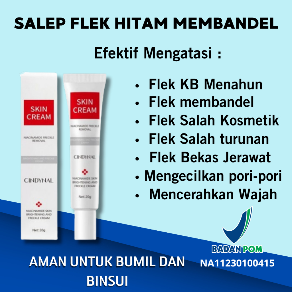 Jual CINDYNAL Skin Cream Freckle Removal Krim Pemutih Wajah Whitening Remove Dark Spots Anti ...