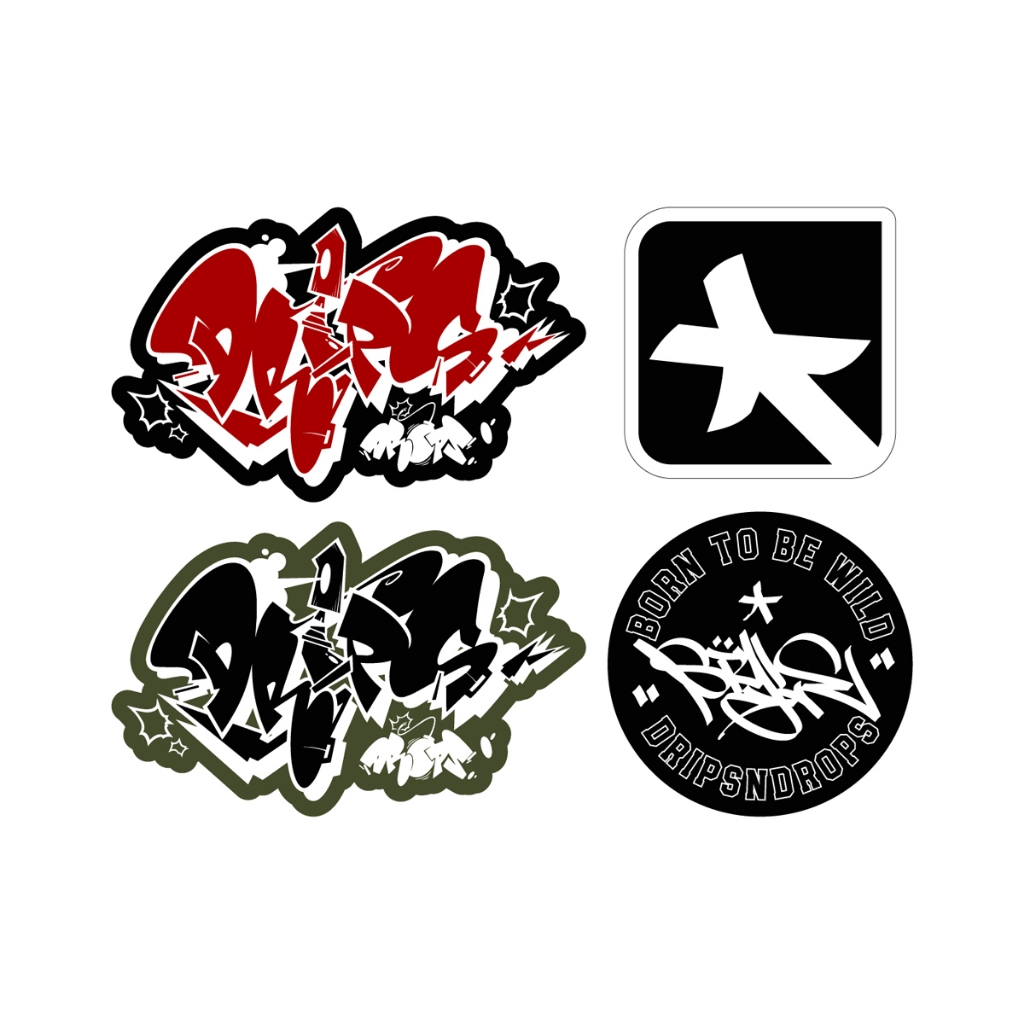 Jual Dripsndrops Sticker Pack D Joker Black | Shopee Indonesia