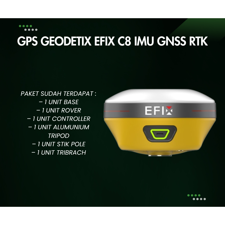 Jual GPS GEODETIX EFIX C8 IMU GNSS RTK | Shopee Indonesia