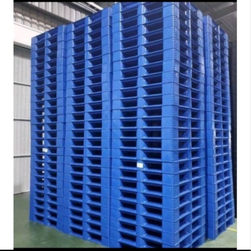 Jual pallet plastik warna biru berkualitas kapasitas 3ton ukuran ...