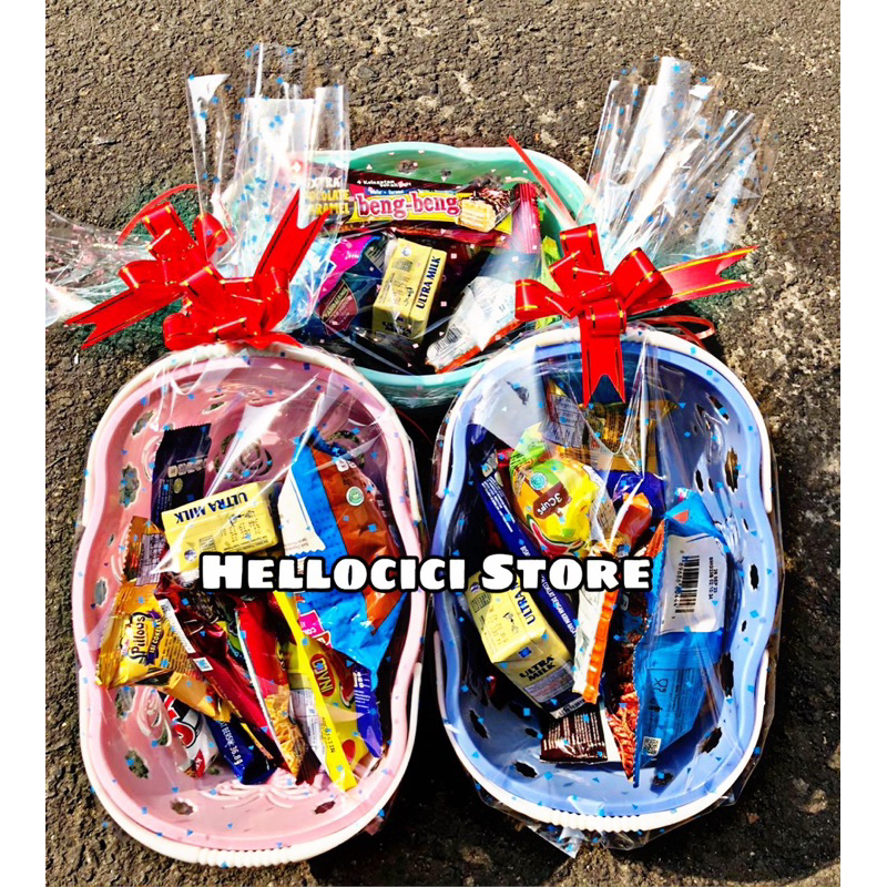 Jual PARCEL SNACK BINGKISAN + KERANJANG BINGKISAN PARCEL ANAK ULANG ...