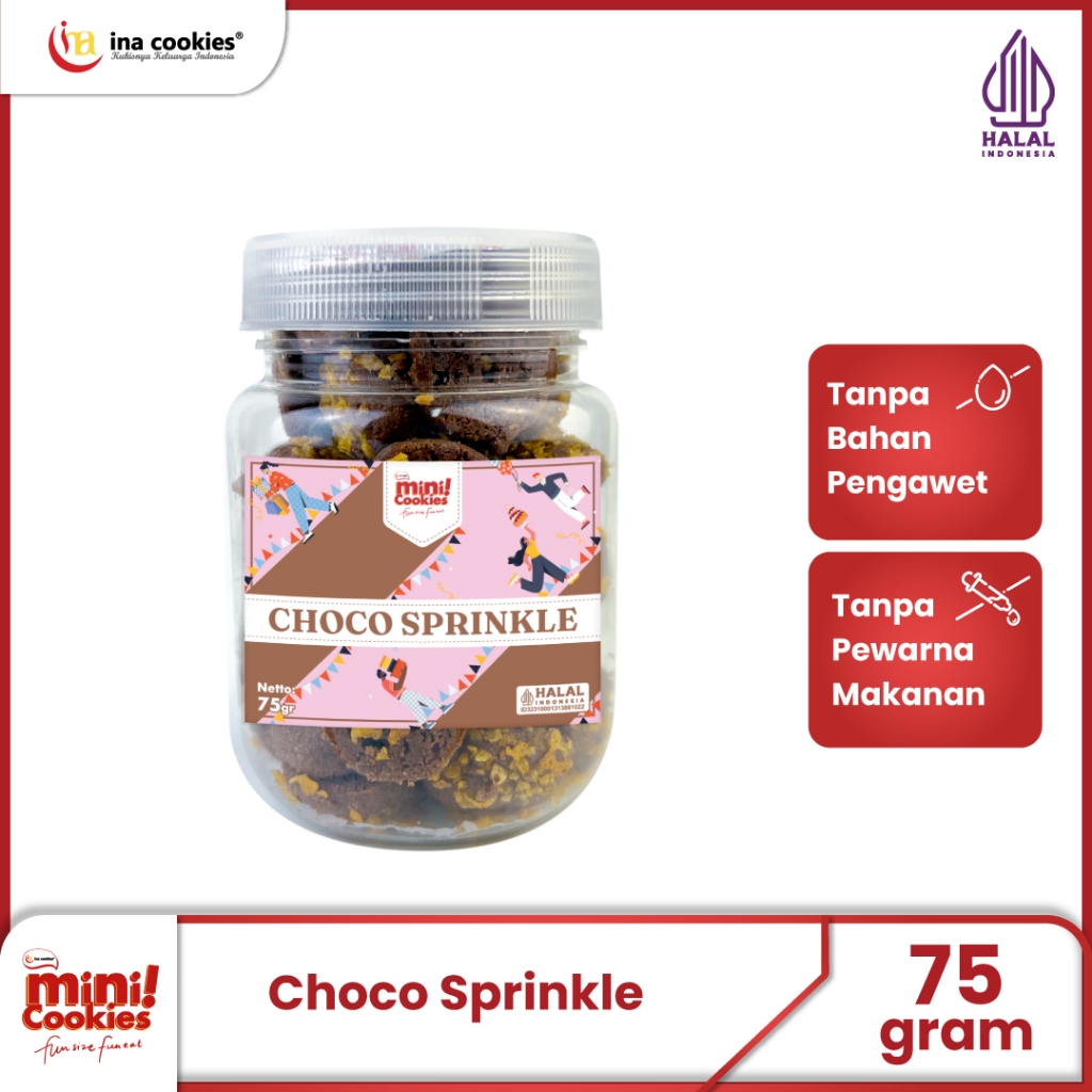 Jual Mini Cookies Choco Sprinkle by Ina Cookies | Shopee Indonesia