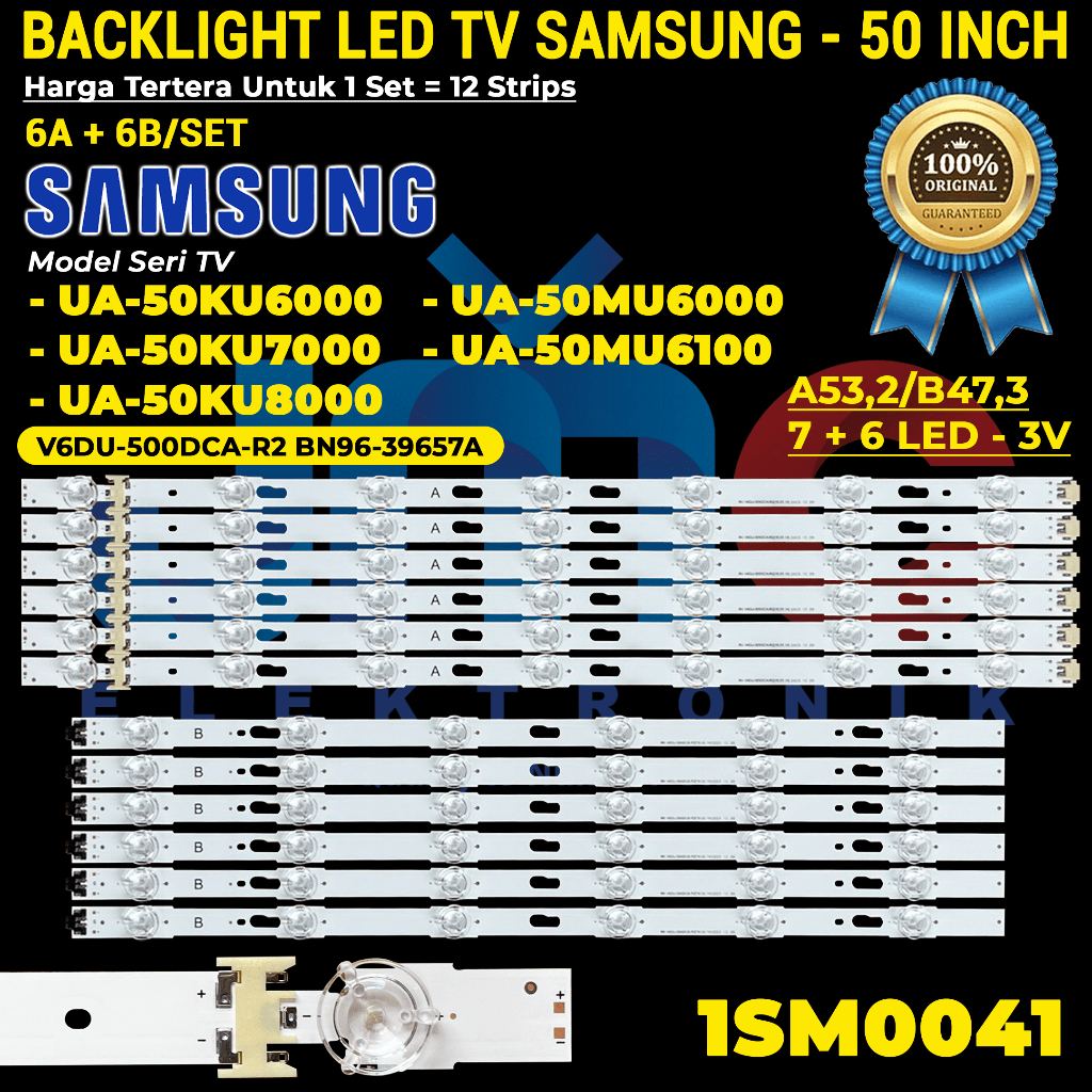 Jual Backlight TV SAMSUNG 50 Inch UA50KU6000 UA50MU6100K UA50KU6300 UA50KU6000K | Shopee Indonesia