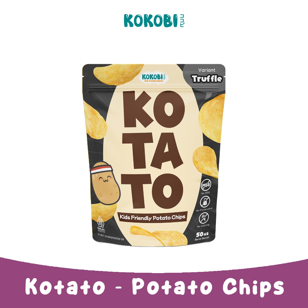 Jual Kokobi Kotato - Kids Friendly Potato Chips TRUFFLE 50gr - Keripik ...