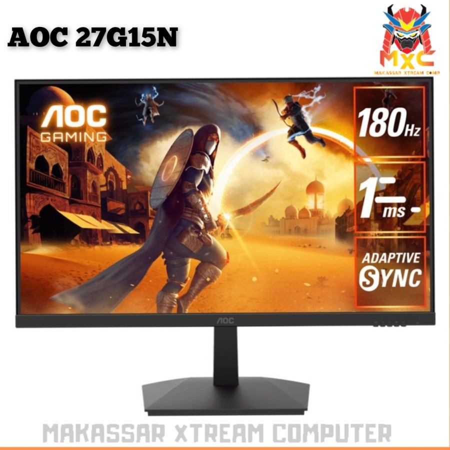 Jual MONITOR AOC 27G15N 27" 180Hz 1ms VA PANEL - HDMI DP - EXTRA BUBBLE ...