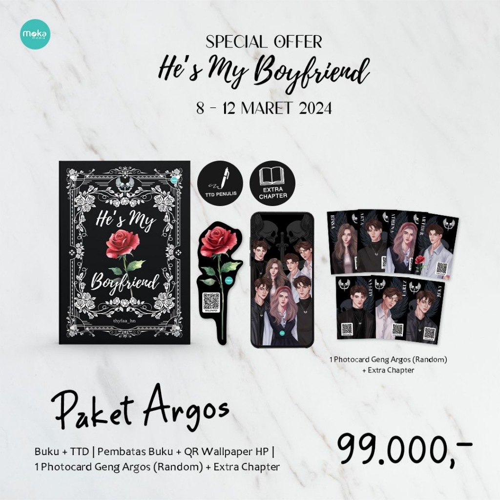 Jual Novel He's My Boyfriend - Thyfaa_hn - Moka Media | Shopee Indonesia