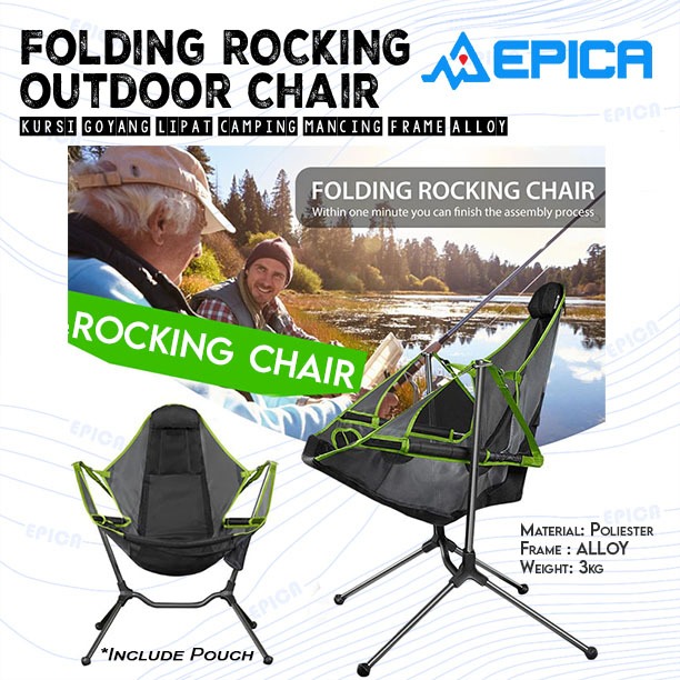 Jual EPICA kursi goyang lipat STARGAZE portabel folding rocking chair ...