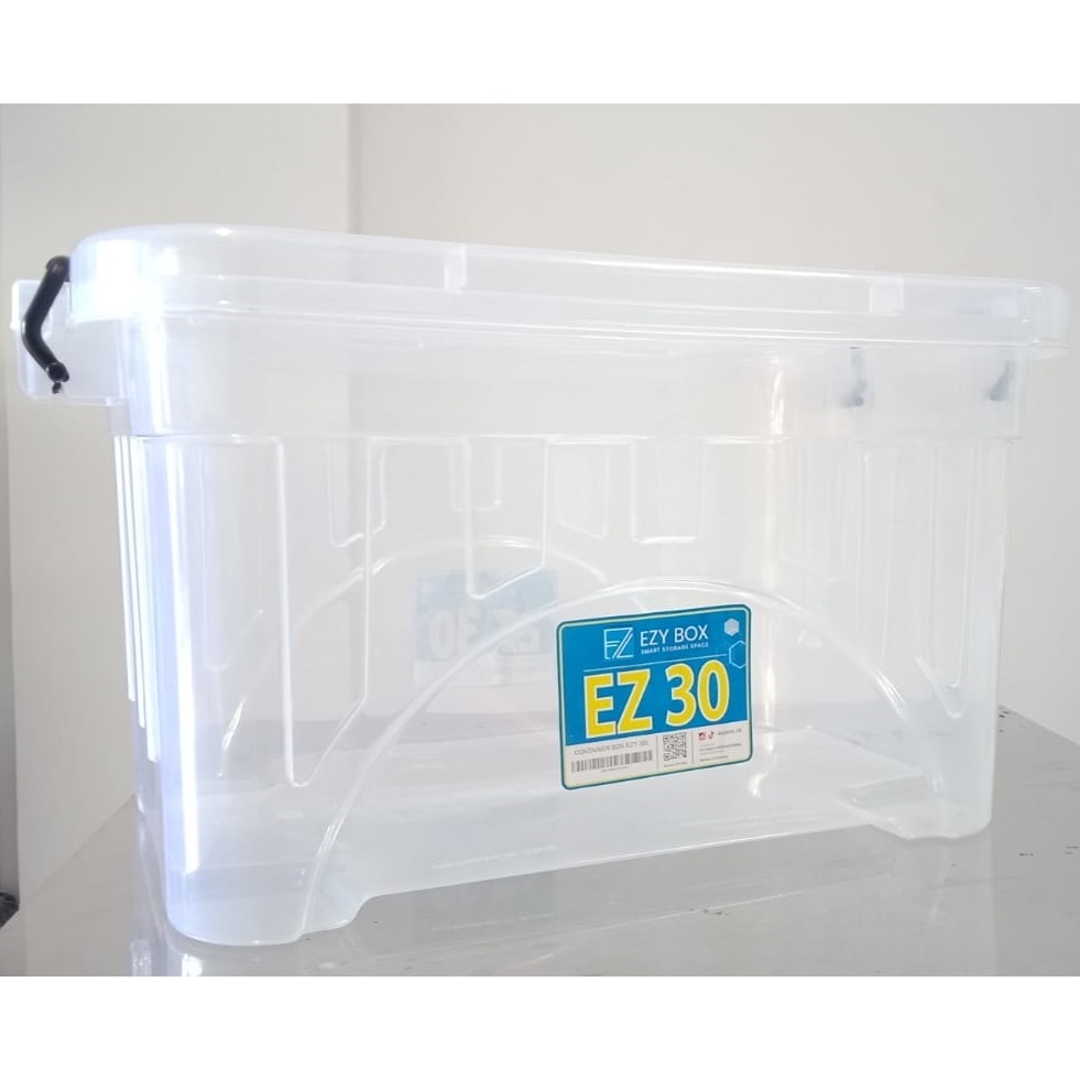 Jual Box container bening 30liter Ezy30 (44 x 30 x 25 cm) | Shopee ...