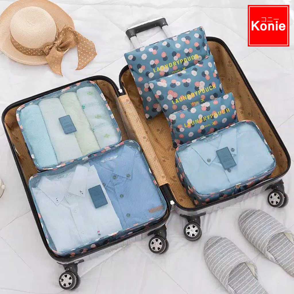 Jual KOREA TRAVEL BAG 6 IN 1 BAG SET , 6 IN 1 TRAVEL ORGANIZER / KOPER ...