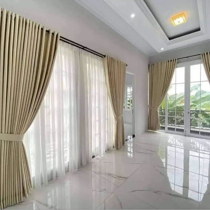 Jual Tinggi 3 Meter Gorden Blackout Jendela Aesthetic Hordeng Ruang ...
