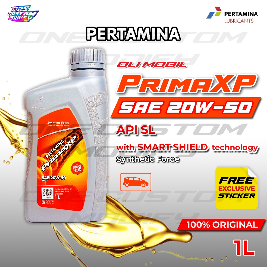 Jual Pertamina Prima XP Original SAE 20W-50 1 Liter Oli Mobil Mesin ...