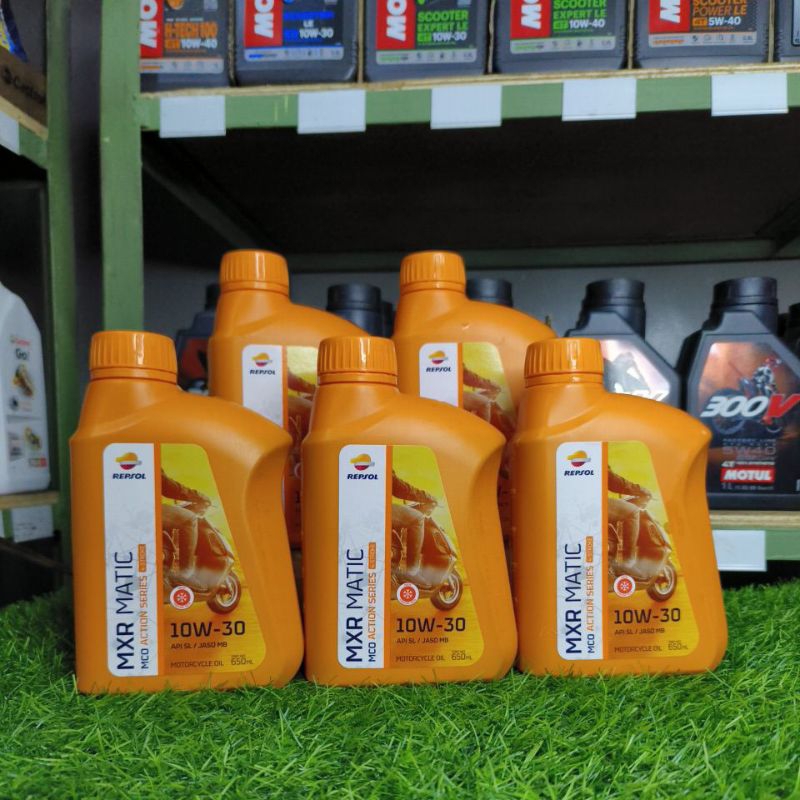 Jual OLI REPSOL MXR MATIC 10W-30 650 ML ( 100% ORIGINAL ) BEAT, SCCOPY ...